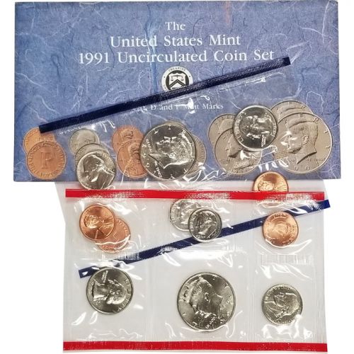 1991 United States Uncirculated Mint Set - Buy And Sell Coins | Coins ...